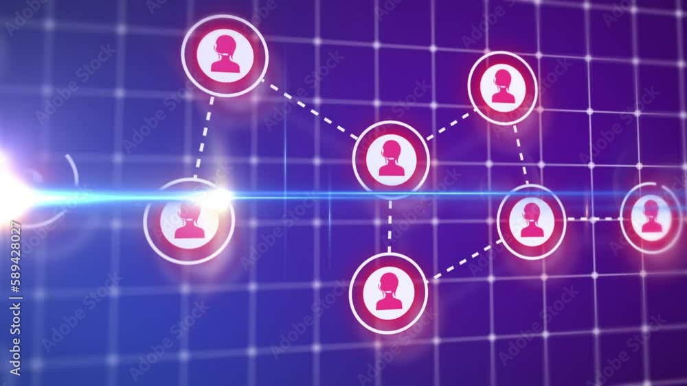 Dispatcher Icons Connection Animation. Technical Support. Customer ...