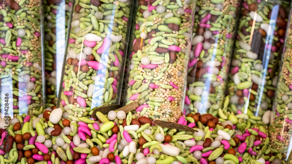 Closeup image of Pan Masala, a tasty blend of whole seeds to nibble at ...