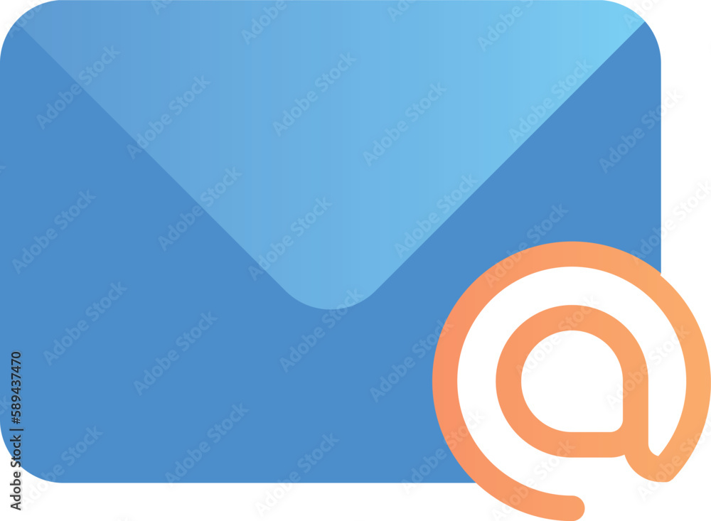 Vetor de The email icon represents electronic mail, which is used to ...