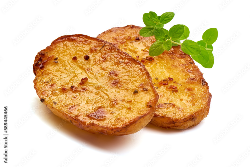Plain baked potato, isolated on white background. High resolution image ...