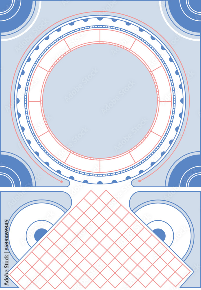 A Colorful Diagram of the Natal Birth Chart and place for the Symbols ...