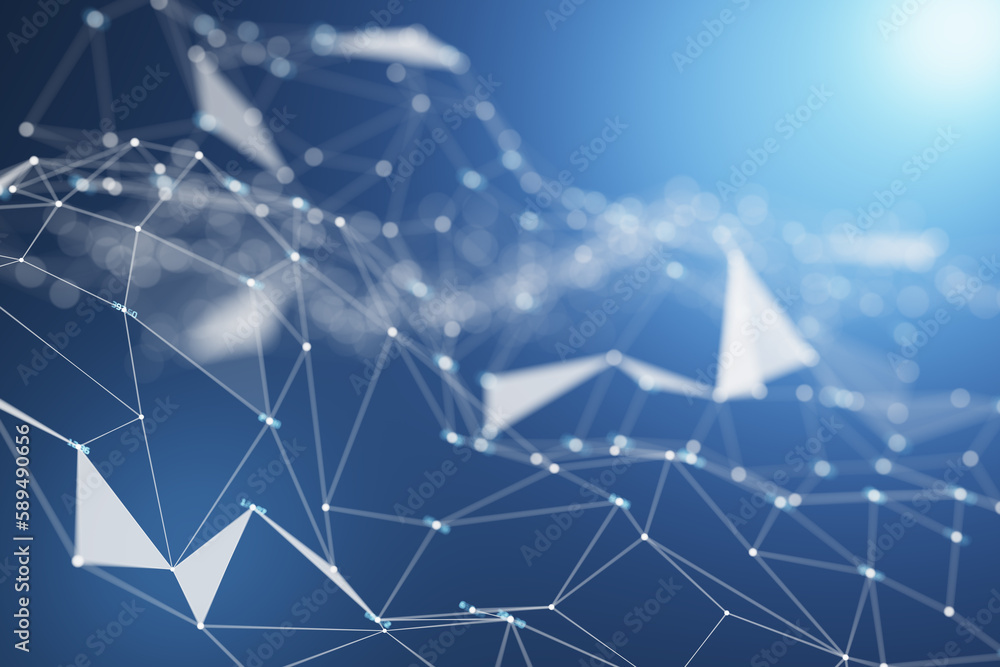 Background from threads and paths.. Artificial Intelligence. Machine ...