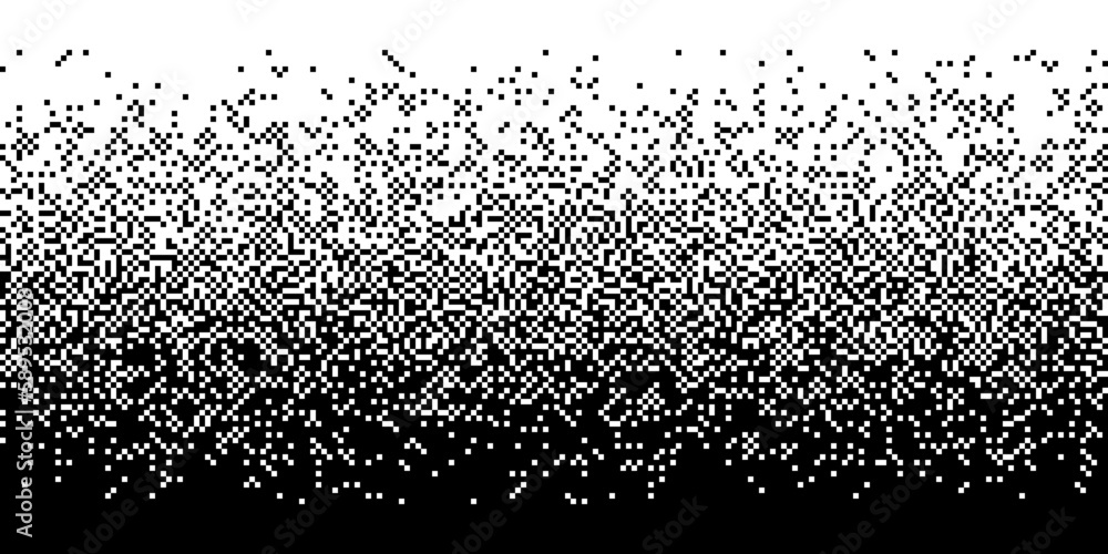 Abstract pixel gradient background. Falling pixels. Broken texture ...