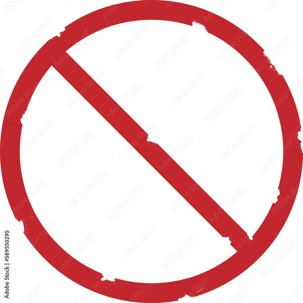 Big Red Do Not old, grunge, rusty, rusted, weathered circle crossed ...