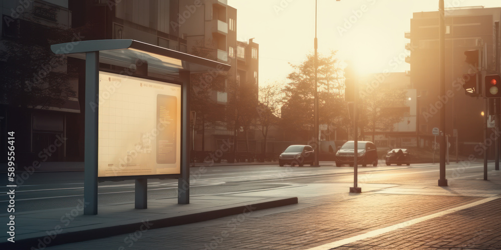 Maximize your brand exposure with our public advertisement board mockup ...