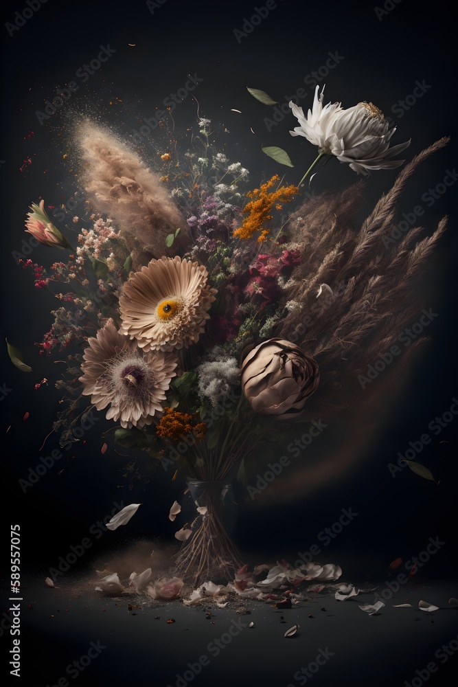 Floral Decay: A Hauntingly Beautiful Depiction of the Fragility of Life ...