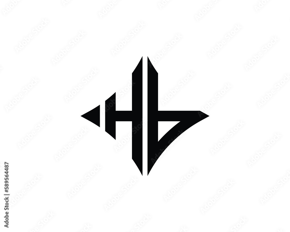 HB Logo design vector template Stock Vector | Adobe Stock