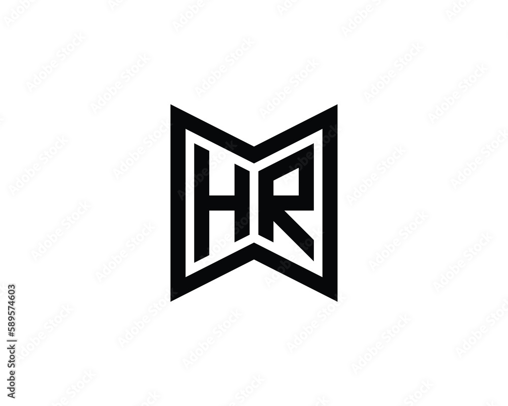 HR logo design vector template Stock Vector | Adobe Stock
