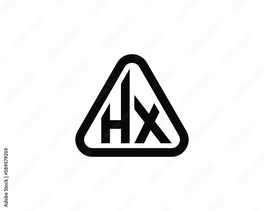 HX Logo design vector template Stock Vector | Adobe Stock