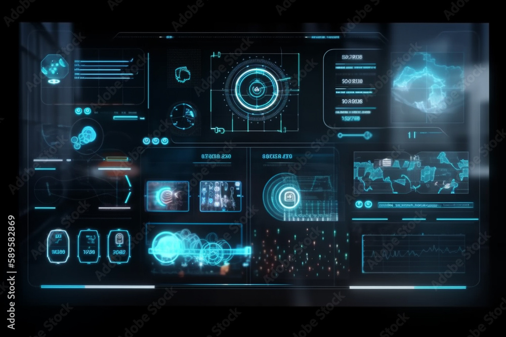 Health Care Digital Diagnosis Screen Futuristic Medical Concept ...