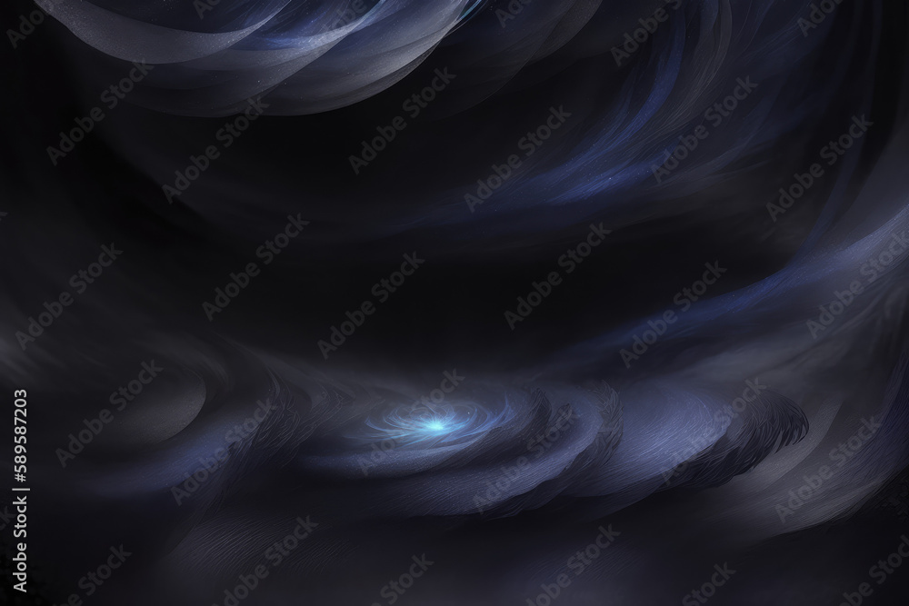 Abstract Fantasy: Dark Blue Texture with Spin and Particle Effects ...