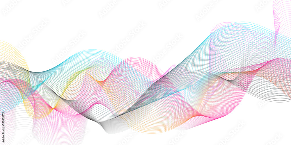 Abstract colorful lines background. Blending gradient colors. Digital ...