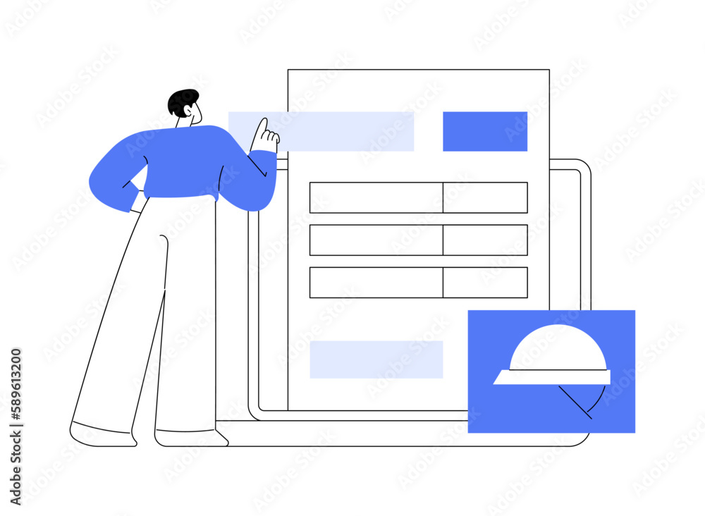 Invitation for tender abstract concept vector illustration. Stock ...