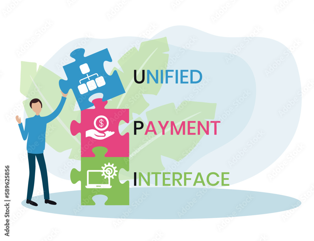 Vetor de upi unified payment interface. business concept. Vector ...