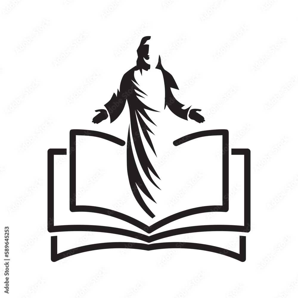 Jesus Christ, son of God. vector Stock Vector | Adobe Stock