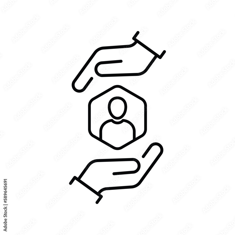 thin line implement or operation process icon. concept of project ...