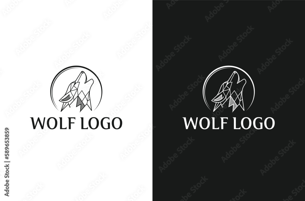 wolf logo vector, wolf head logo, wolf icon, wolf vector, poster, card ...