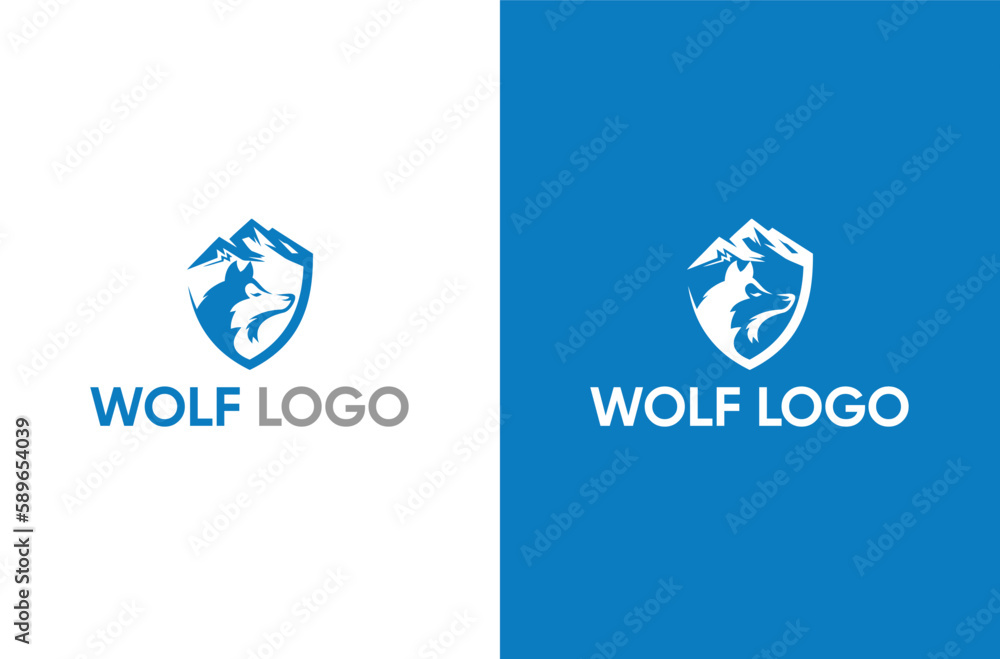 wolf logo vector, wolf head logo, wolf icon, wolf vector, poster, card ...