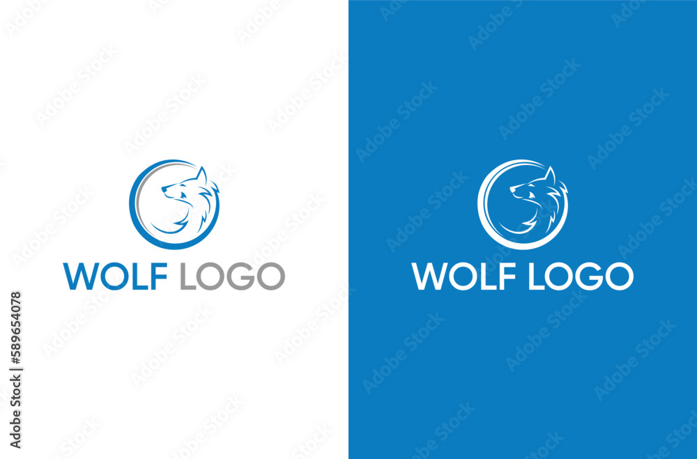 wolf logo vector, wolf head logo, wolf icon, wolf vector, poster, card ...
