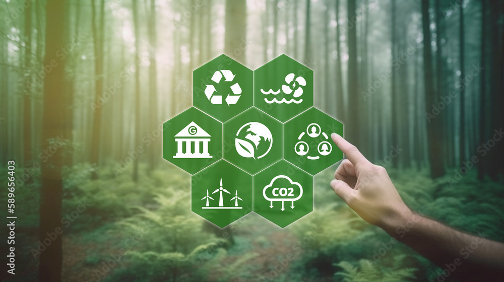 ESG concept for environmental, social, and governance in sustainable ...
