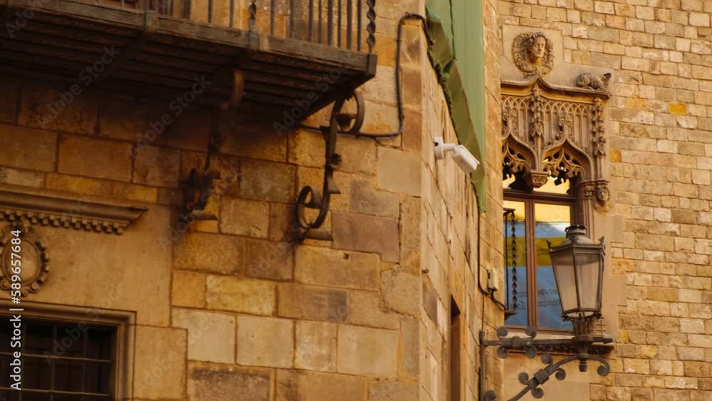 Walking the Gothic Quarter in Barcelona, Spain, a neighborhood that is ...