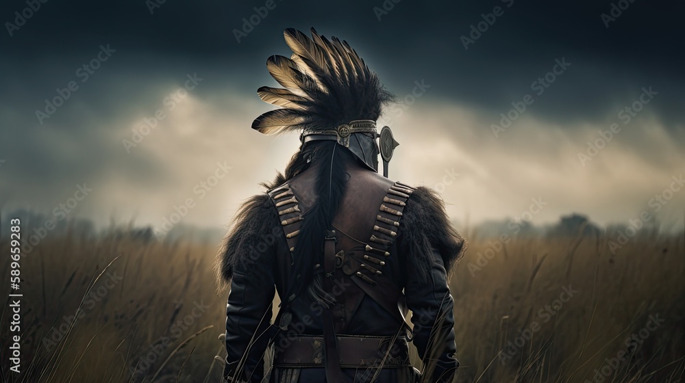 Conquest and Colonization, dramatic, cinematic, realistic, back view ...