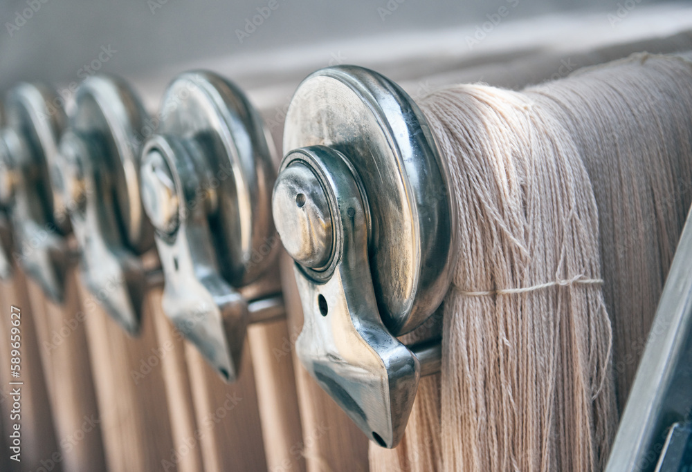 Poster A industrial machine, raw cotton dye hot heat dip dyeing cotton ...