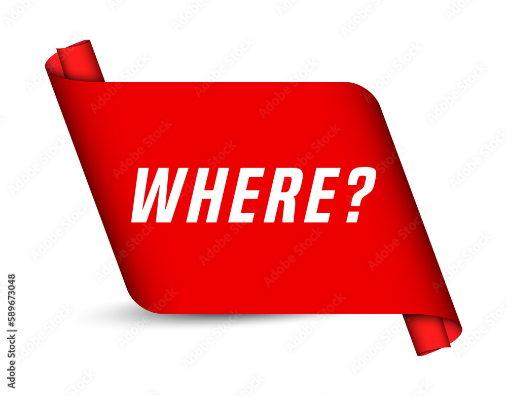 Colorful vector flat design banner where. This sign is well adapted for ...