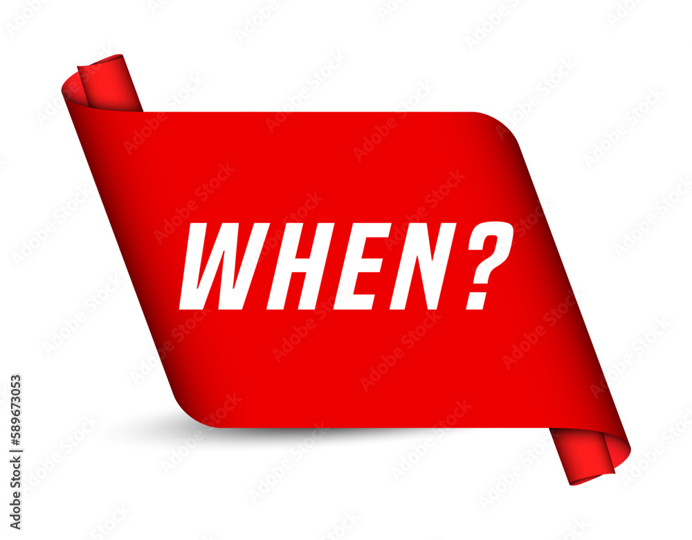 Colorful vector flat design banner when. This sign is well adapted for ...