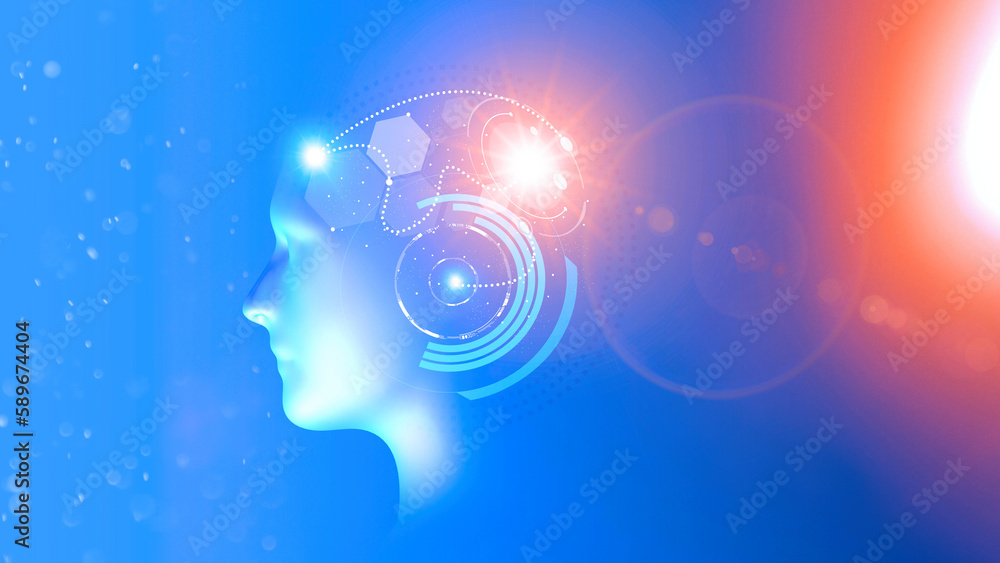 Digital consciousness, brain potential. Ideas and innovation. Free your ...