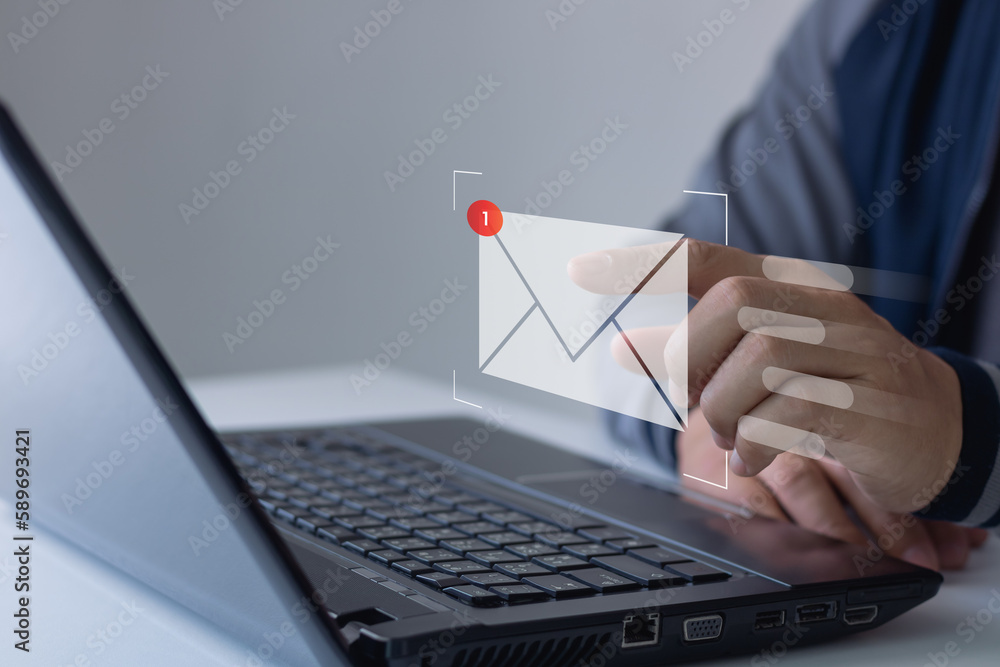 Foto de email marketing concept, business contact and communication ...