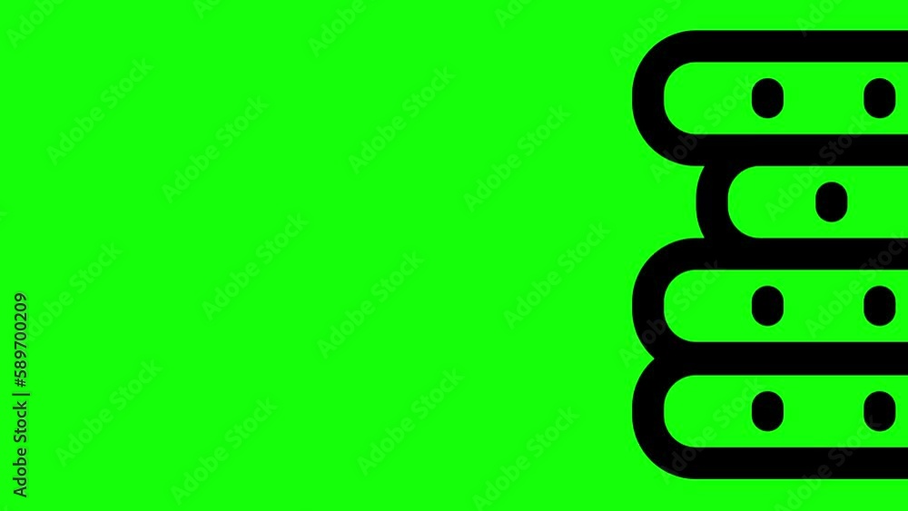 Finance Animated Icon, Dollar Coin Icon Looping Animation with Green ...