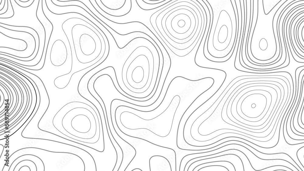 Topography map background. Vector geographic contour map. Topographic ...