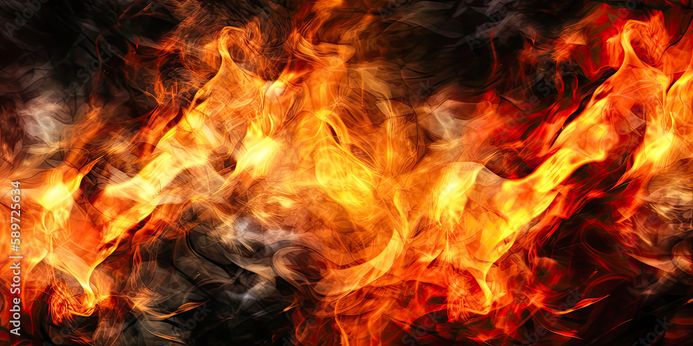Fire flames hot heat texture background, generated AI, generated, AI ...