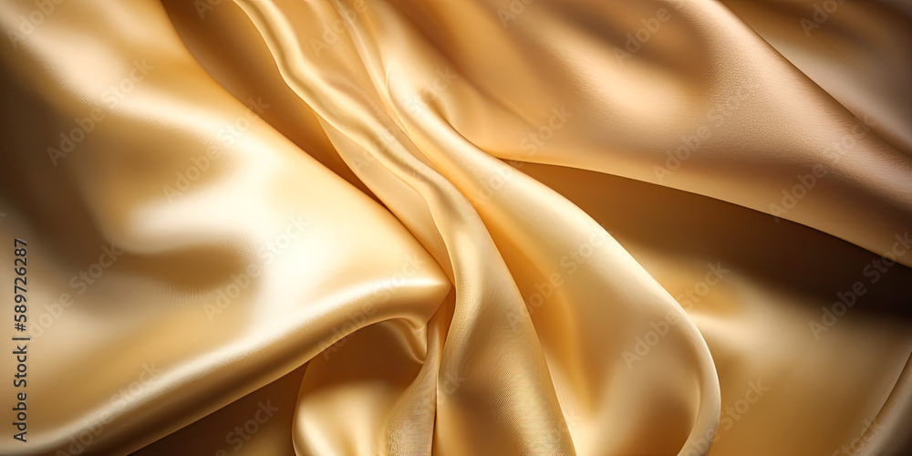 Silk sheets texture gold background, generated AI, generated, AI Stock ...