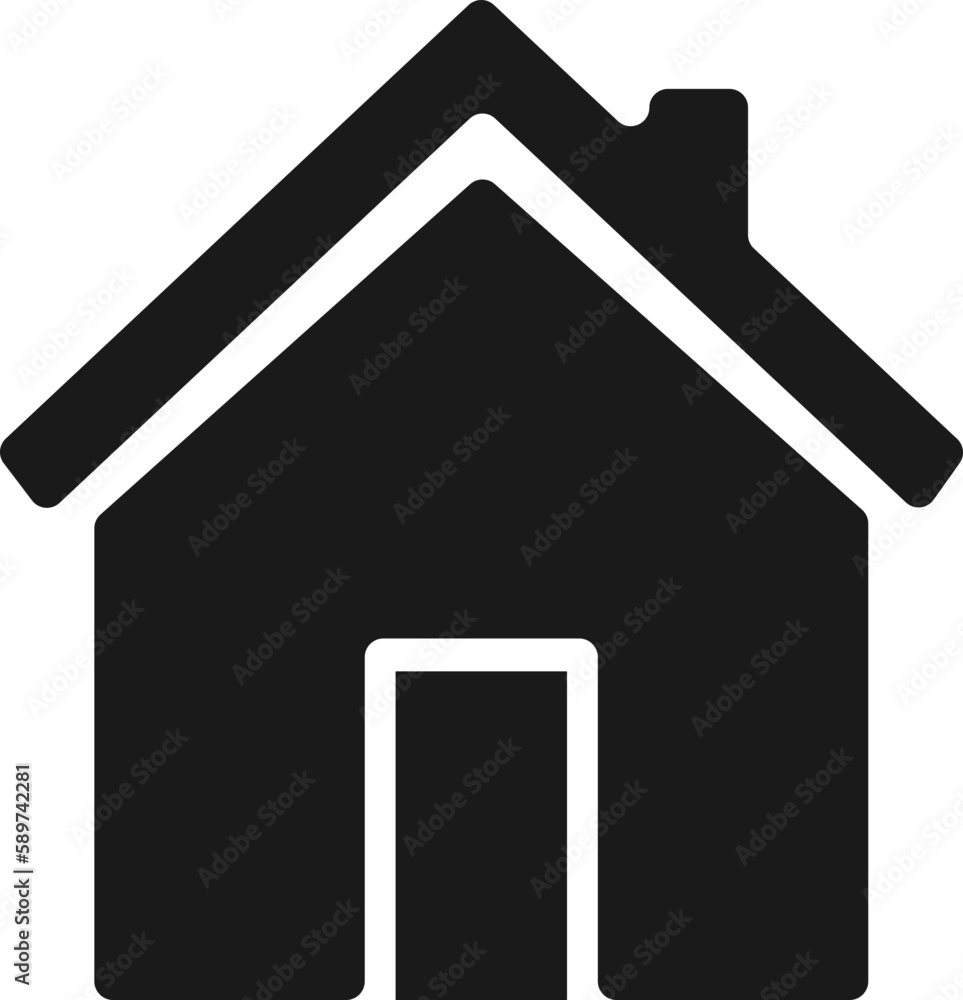 House icon, home symbol on transparent background, SVG Stock Vector ...