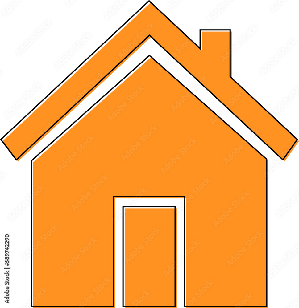 House icon, home symbol on transparent background, SVG Stock Vector ...