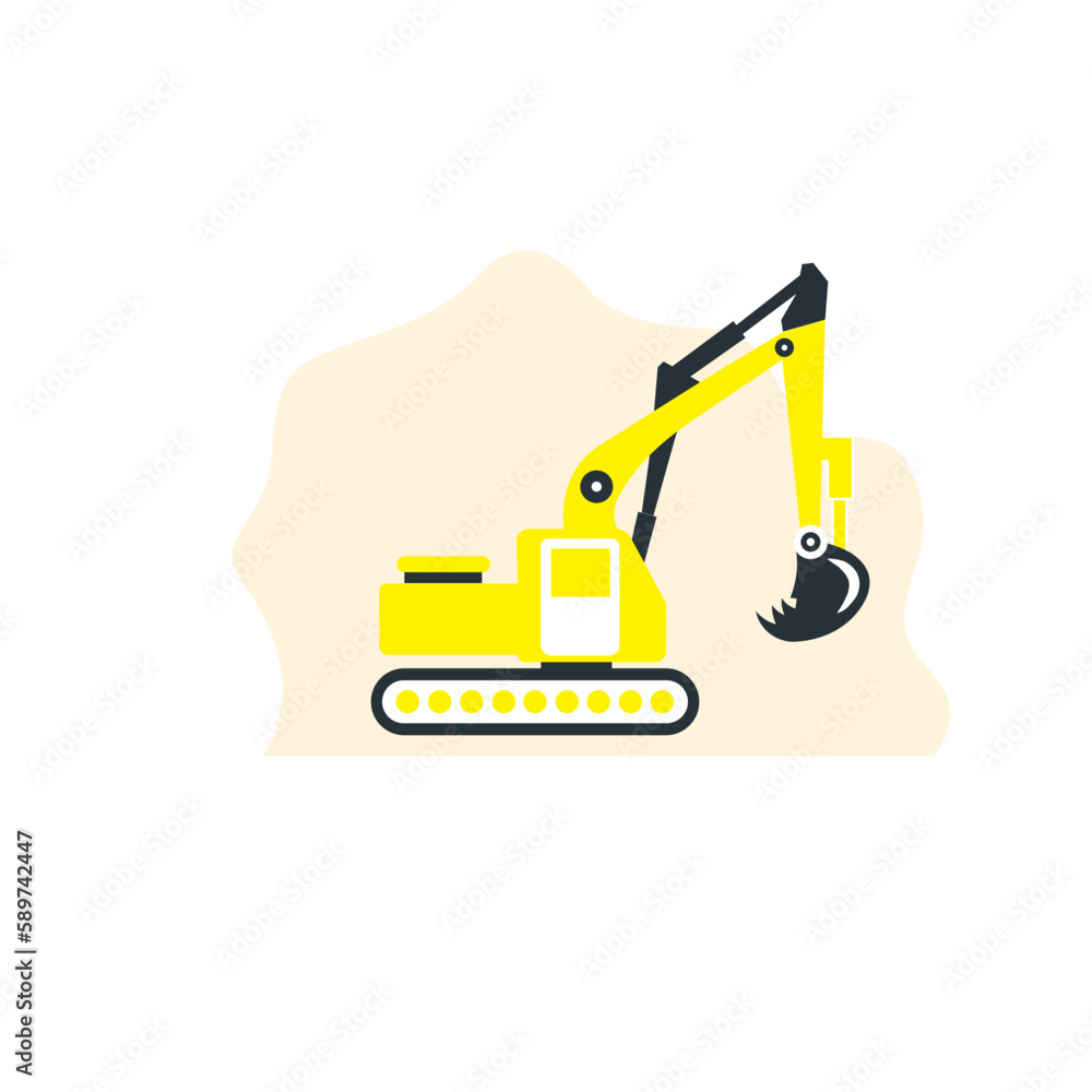 Excavator, Digger, Construction excavator, heavy duty excavator, heavy ...