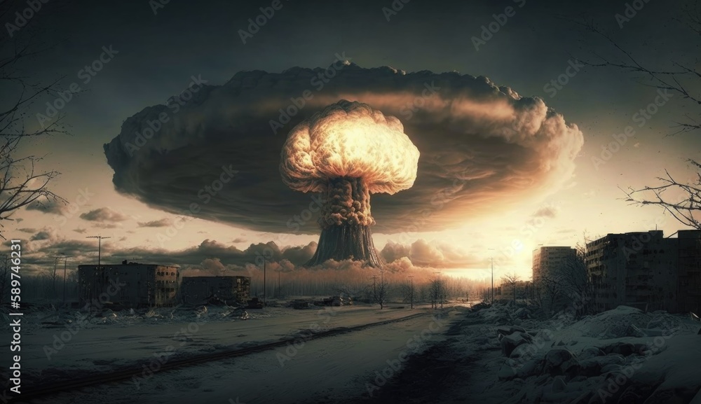 The detonation of a nuclear bomb on a city. A catastrophic World War 3 ...