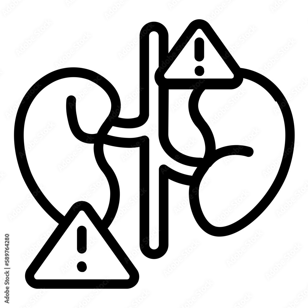 kidney failure Stock Vector | Adobe Stock