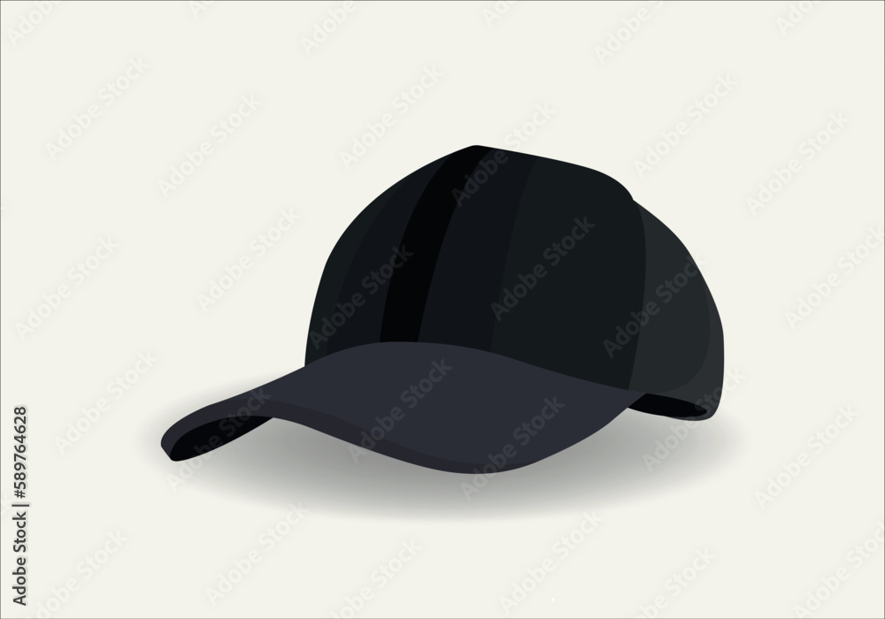 Baseball cap. Baseball cap template front view. Empty mockup sport hat ...