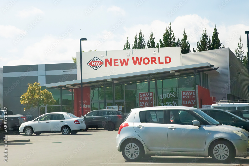 New World grocery store in Turanga, New Zealand Stock Photo | Adobe Stock