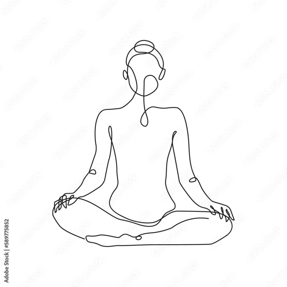 Yoga Meditation Drawings