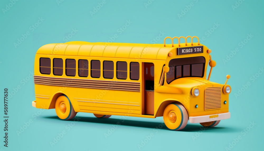 Yellow school bus, back to school. The concept of education, childcare ...