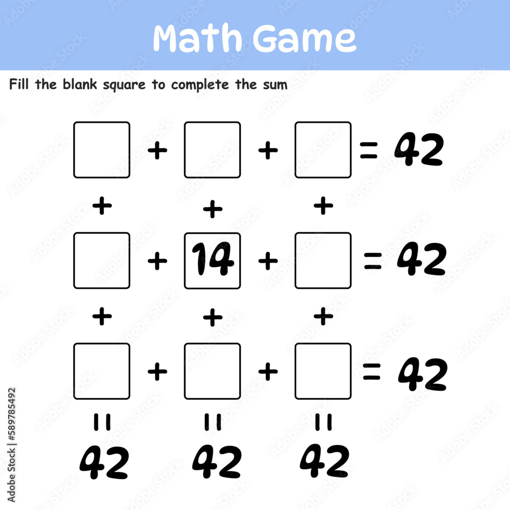 Logic math game. education game for children. Fun activities for kids ...