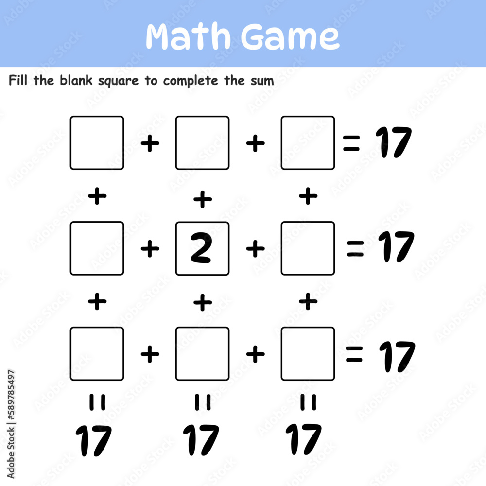 Logic math game. education game for children. Fun activities for kids ...
