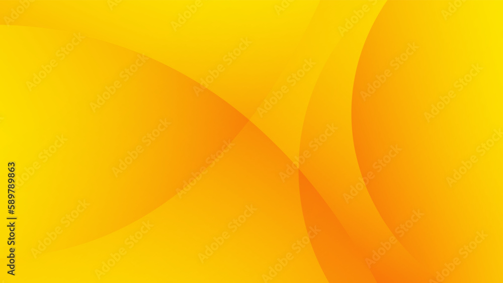 Yellow abstract background, wave graphic, Geometric vector, Minimal ...