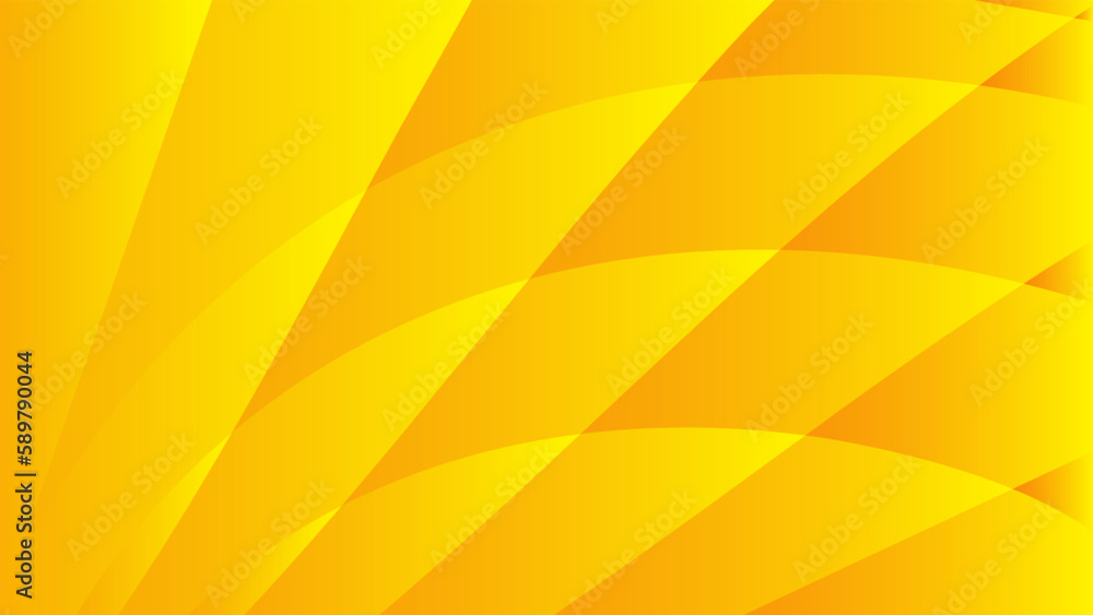 Yellow abstract background, wave graphic, Geometric vector, Minimal ...