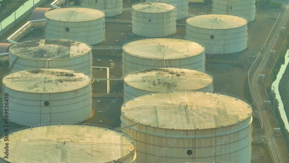 An oil depot plays an important role in the global petroleum supply ...