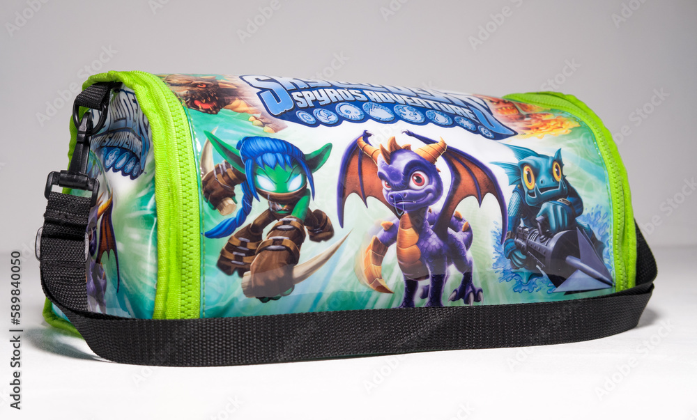 kent, uk 01.01.2023 skylanders spyros adventure carry case for carrying ...